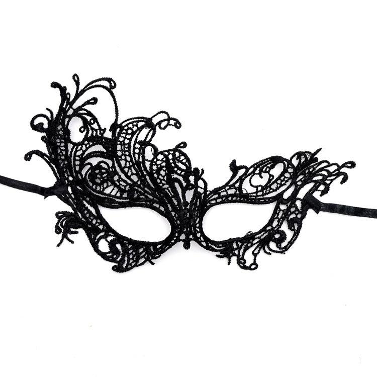 Black Lace Mask Hollow Prom Party Half Face Princess Mask – Gothtrends