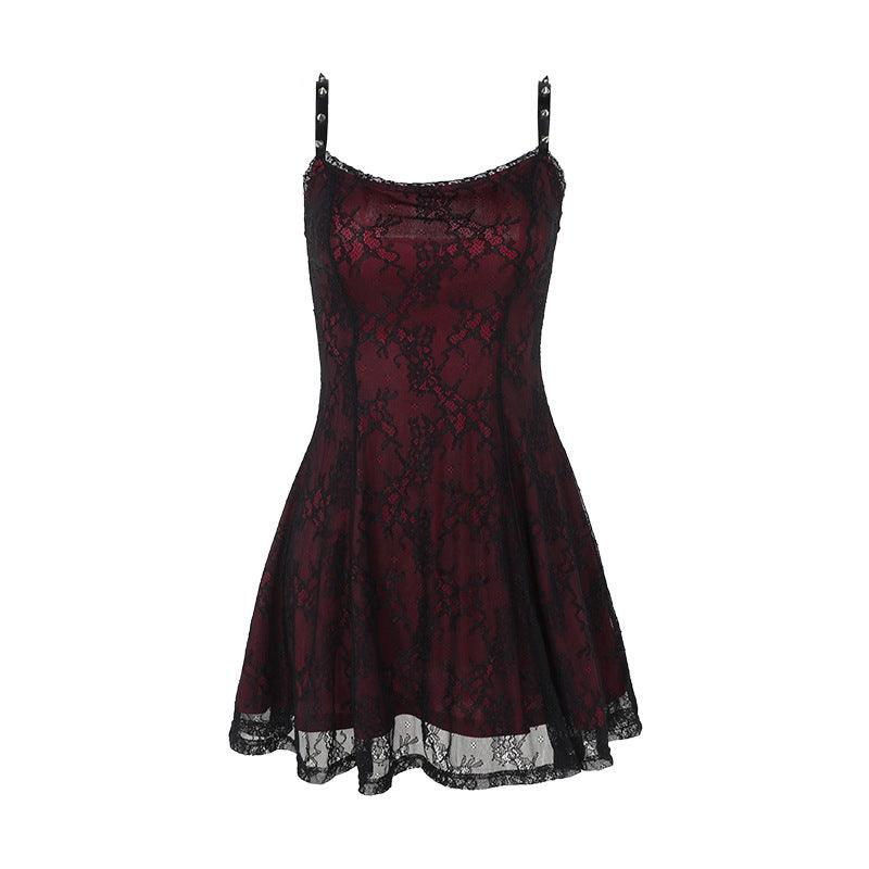 Women Red and Black Gothic Fashion Corset Dress - Gothic Style – Gothtrends